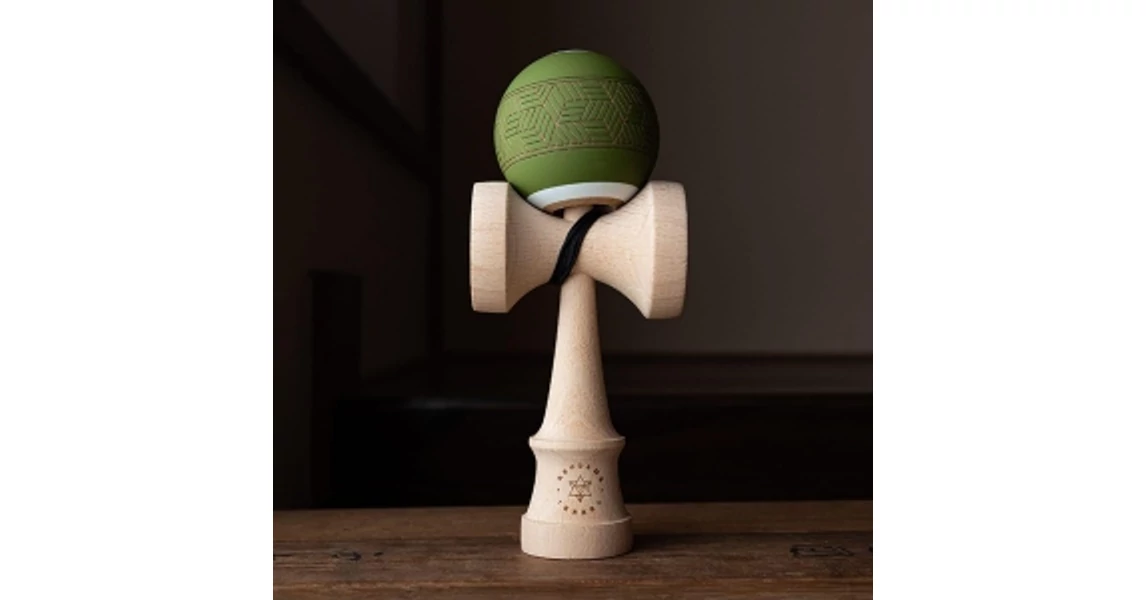 Kendama Originala Israel Cube - Anti Skid - Verde
