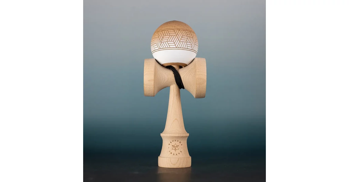 Kendama Originala Israel Cube - Anti Skid - Cream Hog