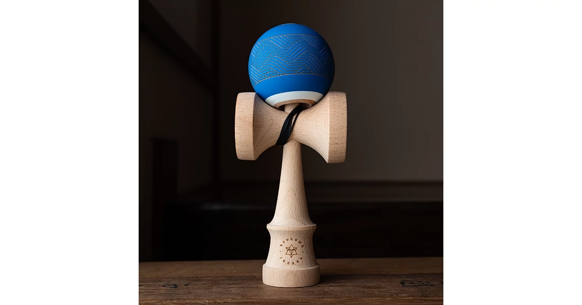 Kendama Originala Israel Ikigai - Anti Skid - Albastru