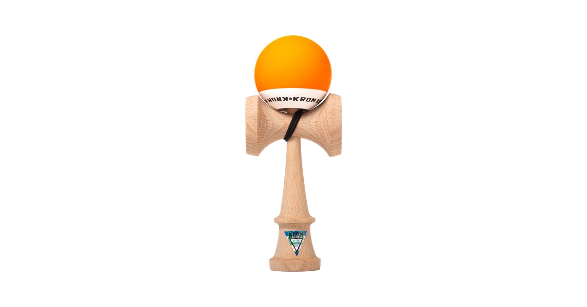 Kendama Krom POP - rubber - Portocaliu