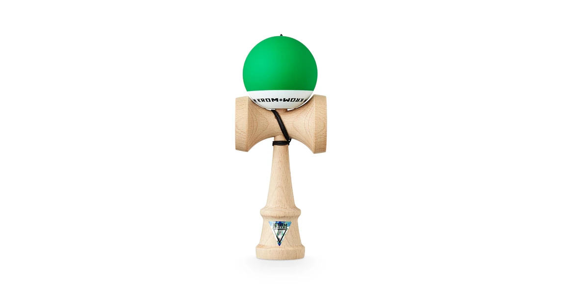 Kendama Krom POP - rubber - Verde Inchis