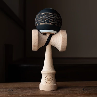 Kendama Originala Israel Cube - Anti Skid - Negru